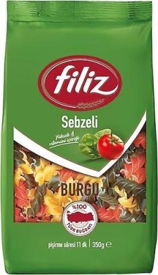 Filiz 350 Gr Sebzeli Burgu Makarnalar FİLİZ
